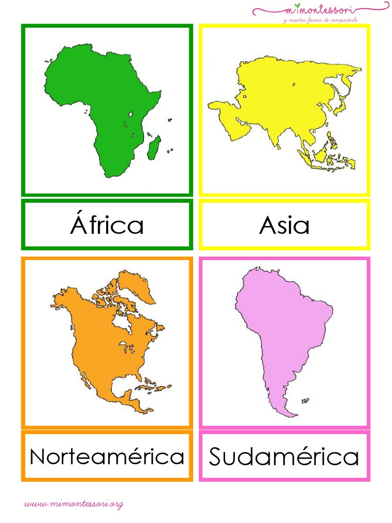 Continentes Letra Imprenta | PDF