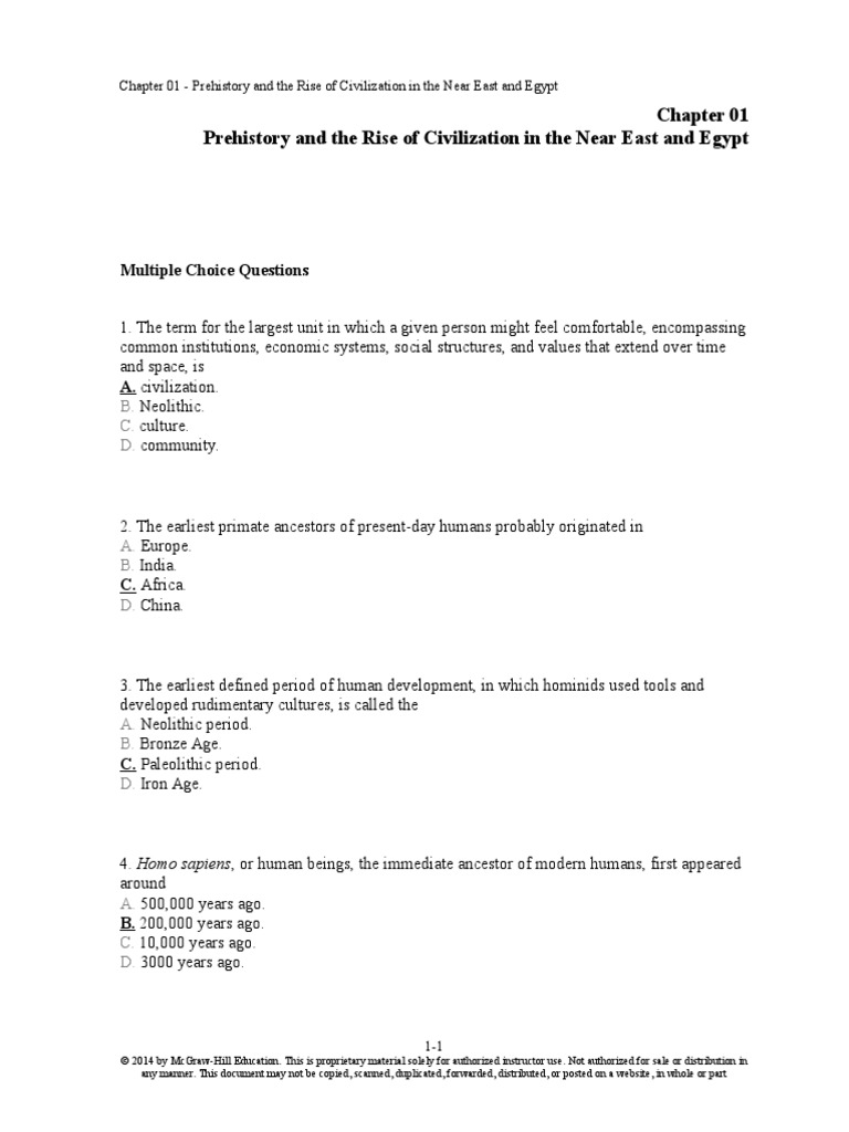 Chap 001 | PDF | Ancient Egypt | Mesopotamia