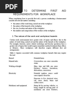 First Aid Room Design and Requirements | PDF | First Aid | Accessibility