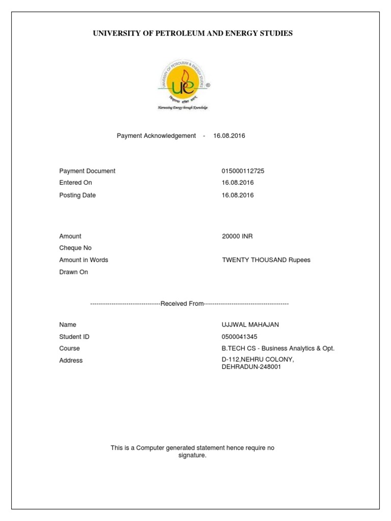Transport Receipt | PDF