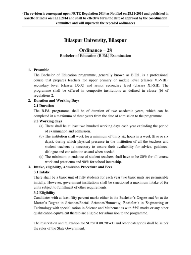 Bed Two Year Syllabus | PDF | Caste | Adolescence