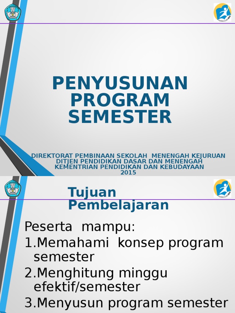 Panduan Program Semester SMK | PDF