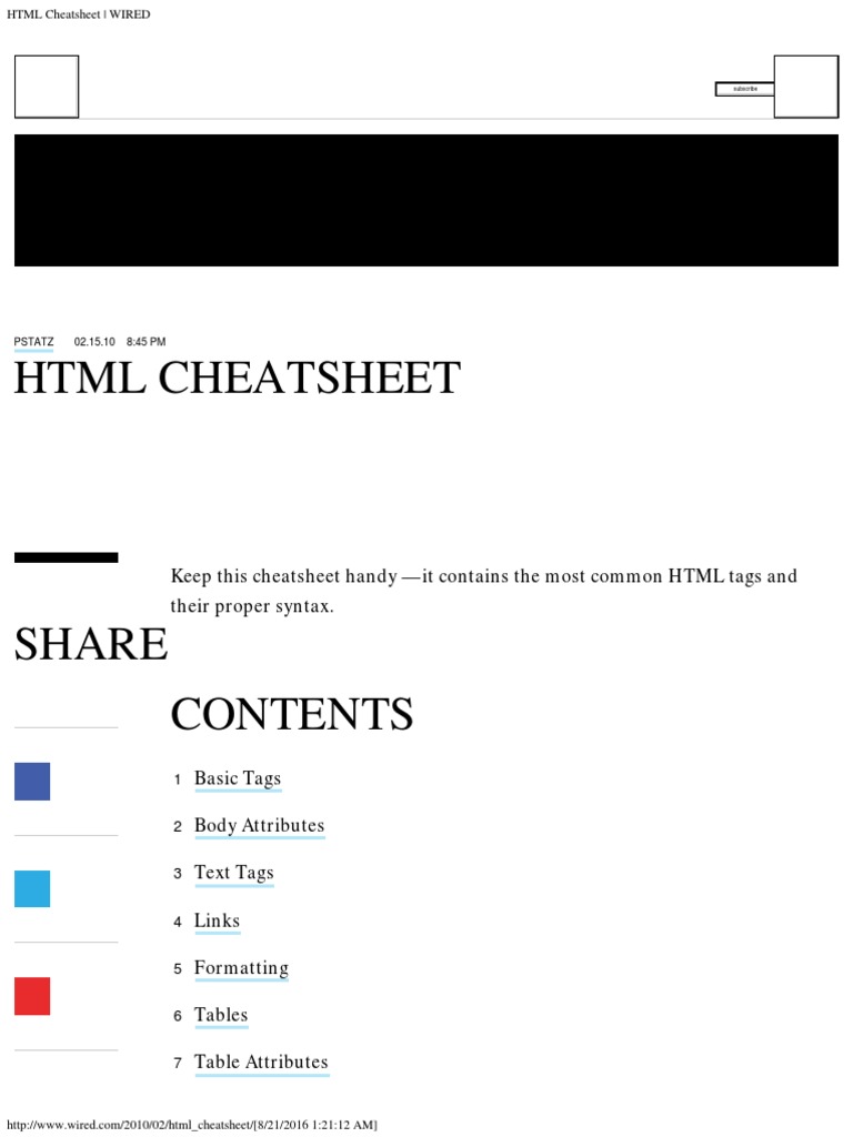 HTML Commands | PDF | Html Element | Hyperlink