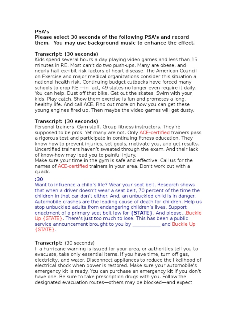 PSA Background Music Guidelines | PDF | Self-Improvement | Lifestyle