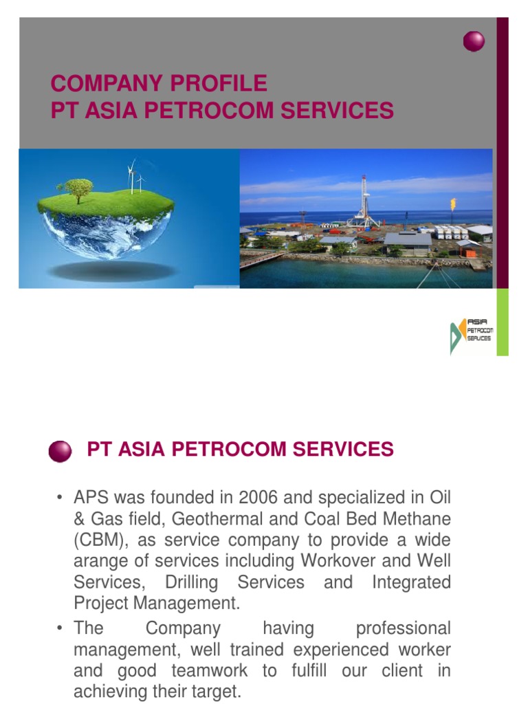 APS Company Profile at Presentation To KSO PTM EP Telaga Said March 11 ...