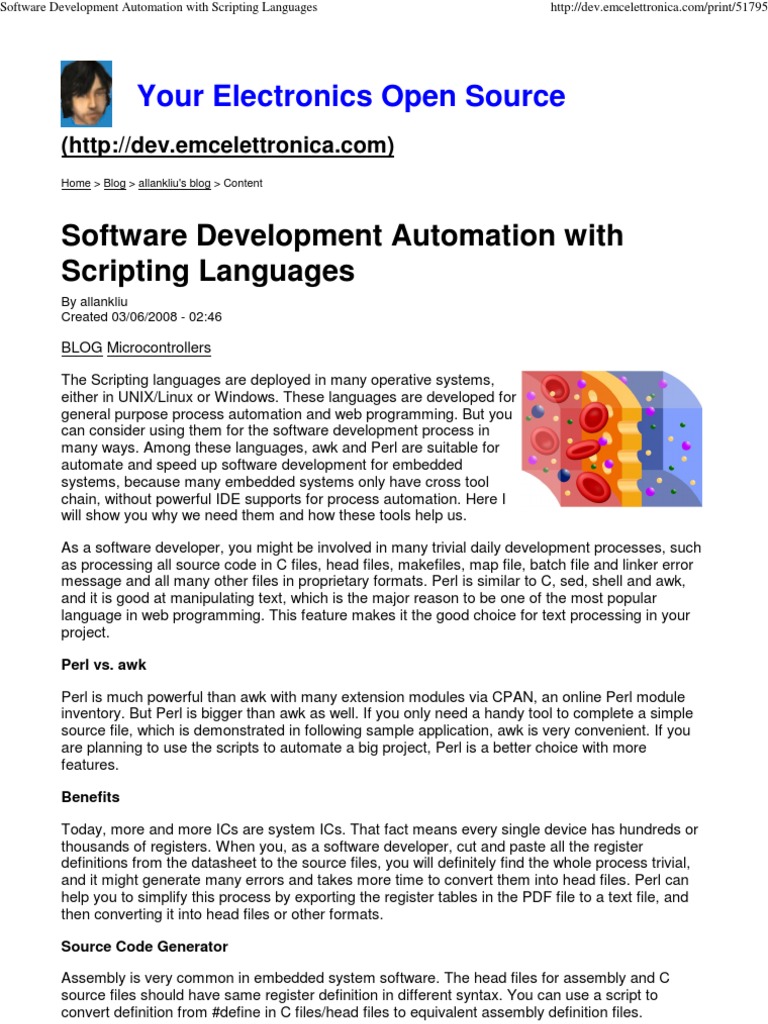 Software Development Automation with Scripting Languages | Scripting ...