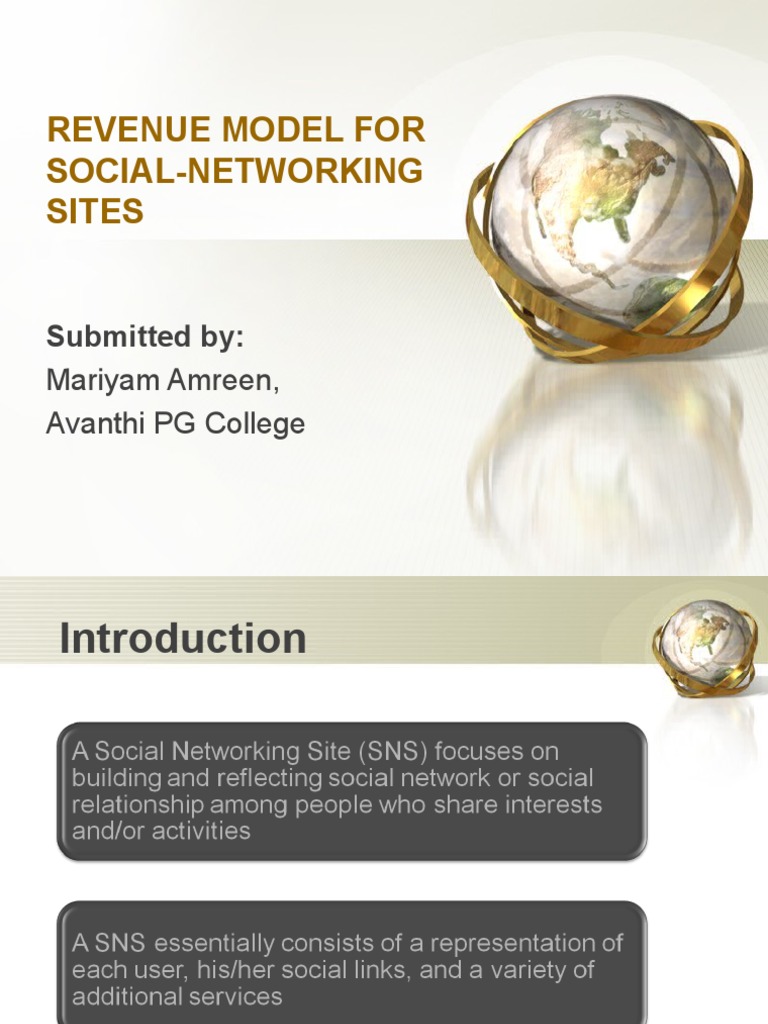 Revenue Models For Social-Networking Sites | PDF | Social Networking ...