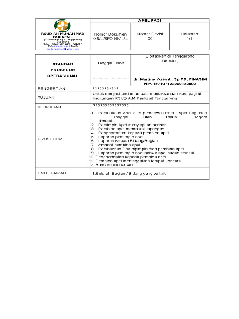 Draft SOP Apel | PDF