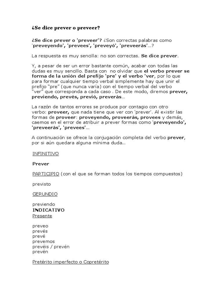 Prever o Preveer PDF | PDF