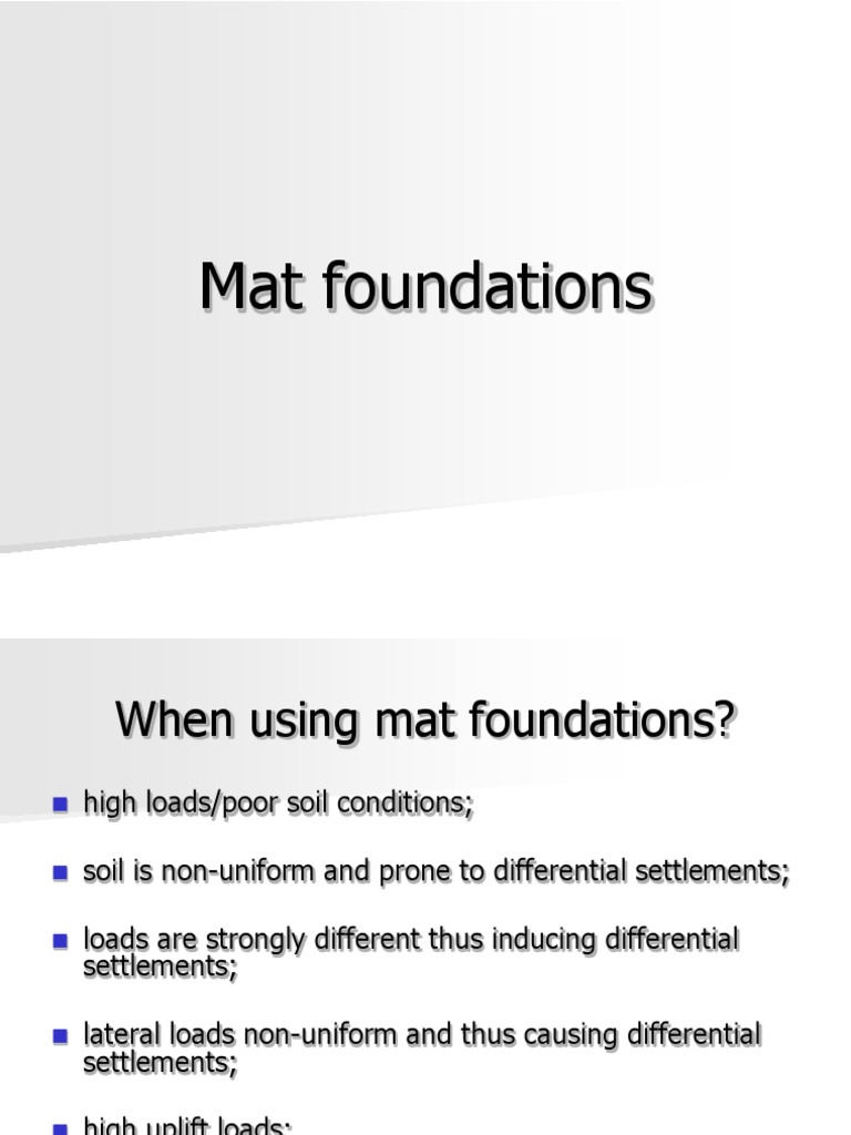 Mat Foundations | PDF