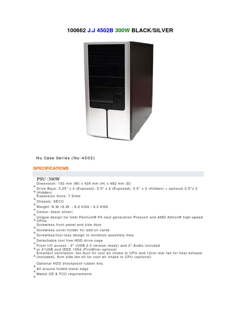 JJ4502B BlackSilver | PDF