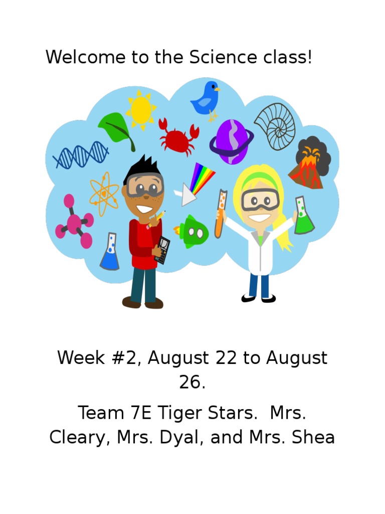 Welcome To The Science Class | PDF