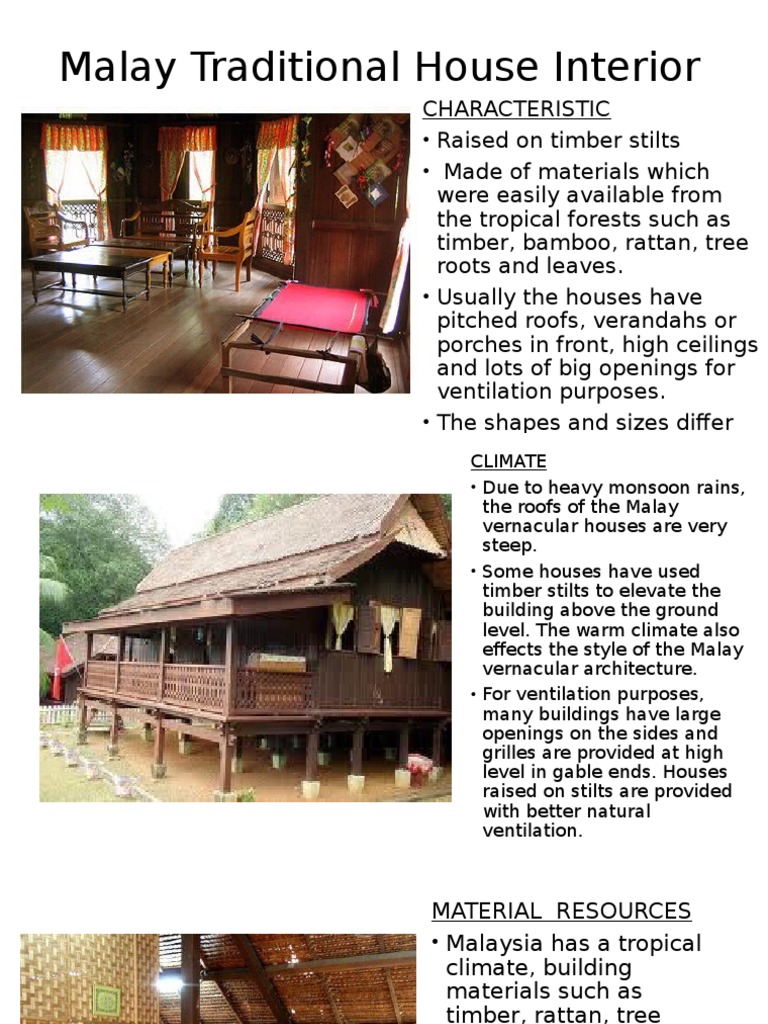 Malay Traditional House Interiors | PDF | Malaysia | Culture Of Queensland