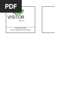 Visitor Log Template for Offices | PDF