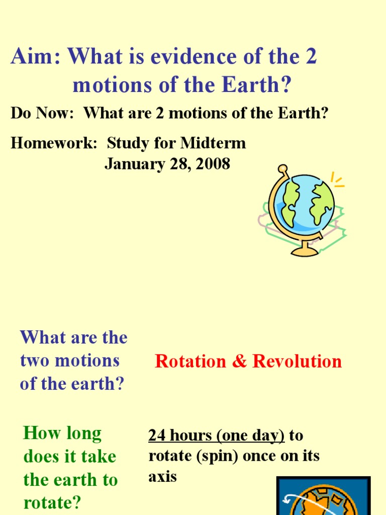 Earth's Motions: Rotation and Revolution | PDF | Rotation | Earth