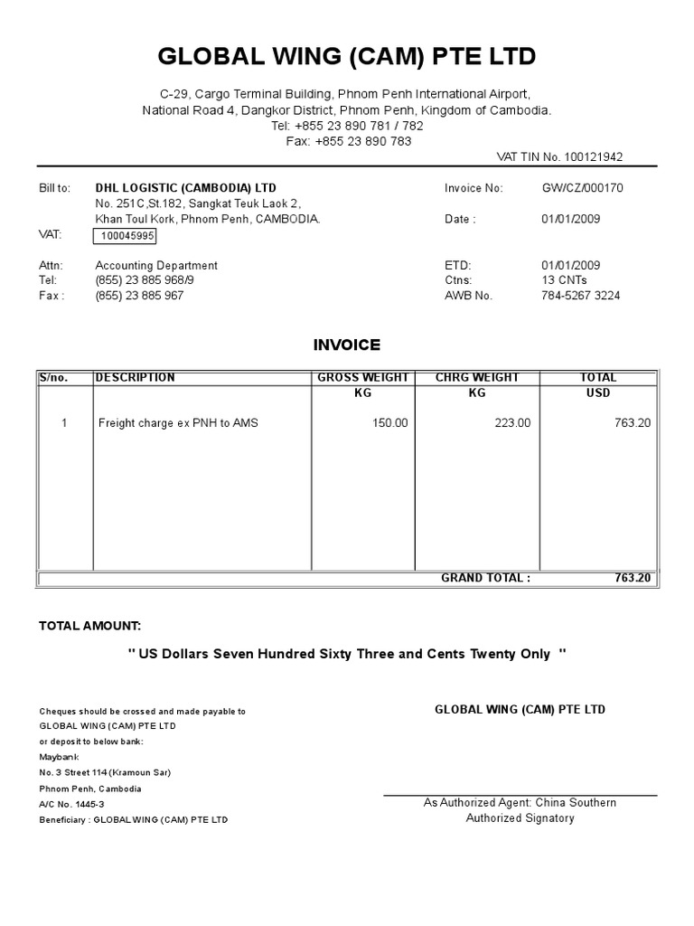 GW Invoice 01 | PDF