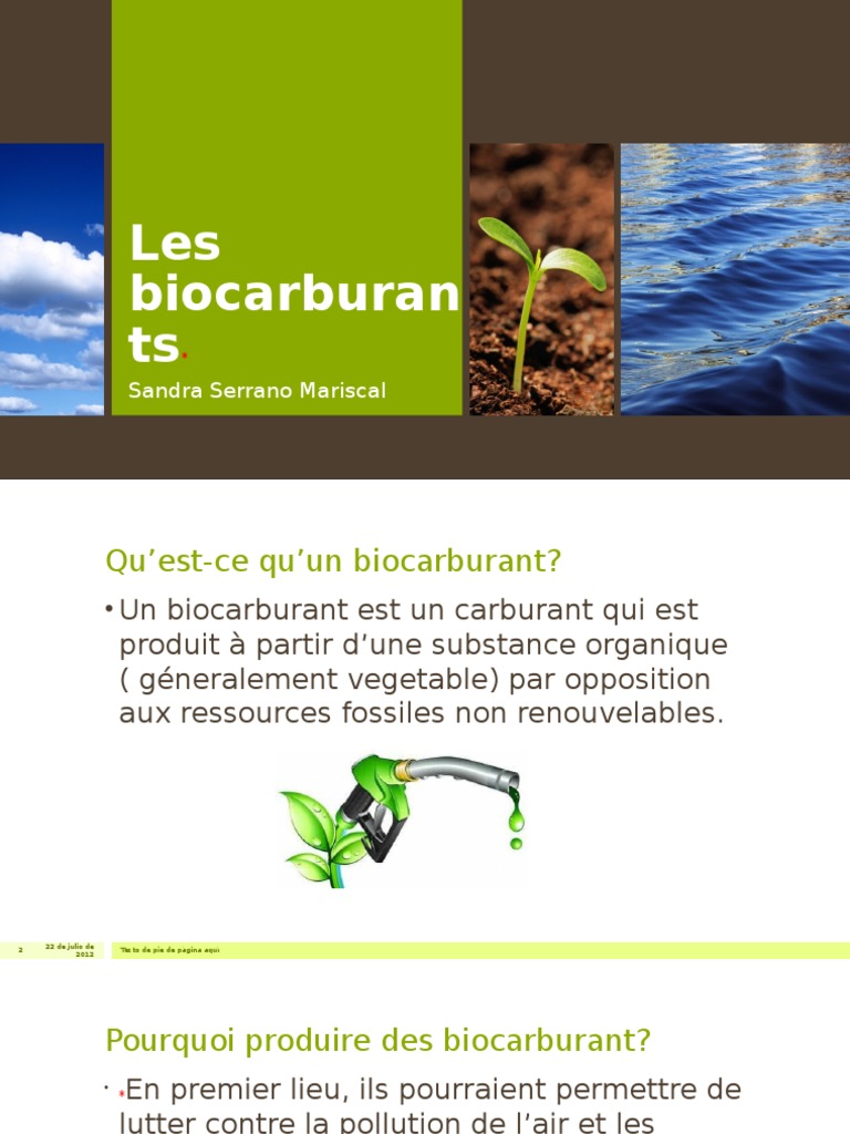 Les Biocarburants | PDF | Biocarburant | Biogazole