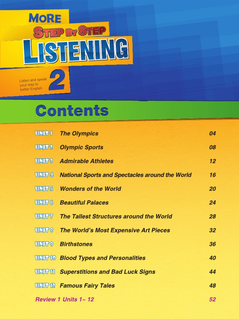 More Step by Step Listening 2 | PDF | Winter Olympic Games | Olympic Games