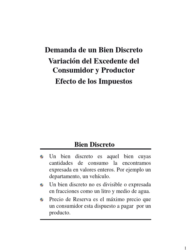 Demanda Discreta Variacion Del Excedente Del Consumidor y Productor | PDF