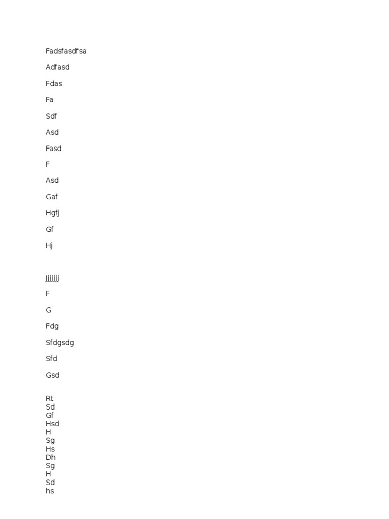 Fadsfasdfsa Adfasd Fdas Fa SDF Asd Fasd F Asd Gaf HGFJ GF HJ | PDF