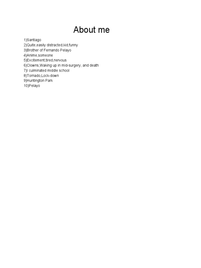 Aboutme | PDF