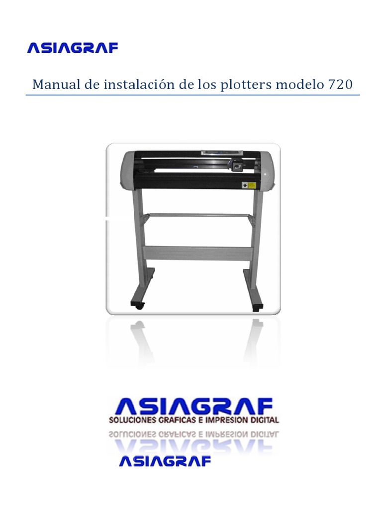 Manual de Instalación Plotter Modelo 720 | PDF | Point and Click ...