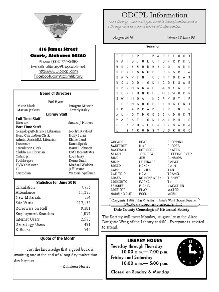 ODCPL Information: 416 James Street Ozark, Alabama 36360 | PDF ...