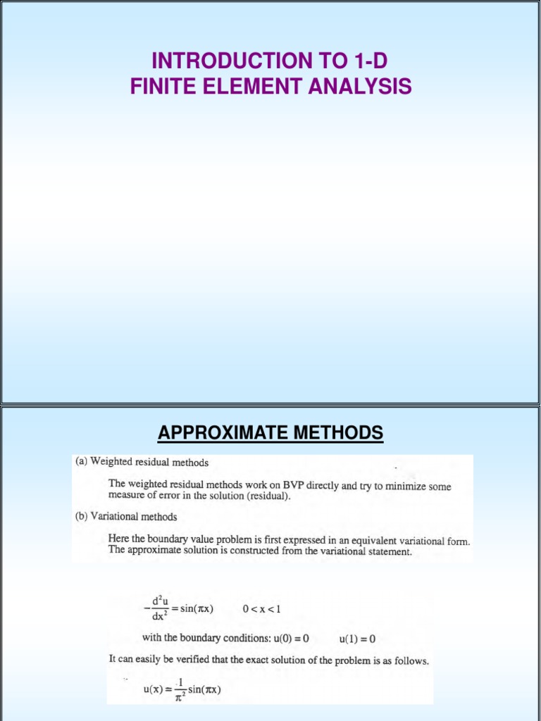 Fem 1 | PDF | Finite Element Method | Differential Calculus