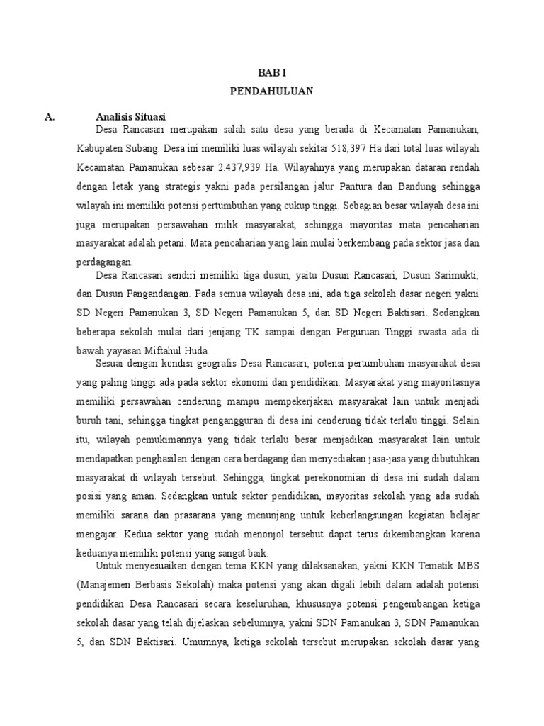 Draft Laporan KKN | PDF | Karier & Perkembangan | Ilmu Sosial