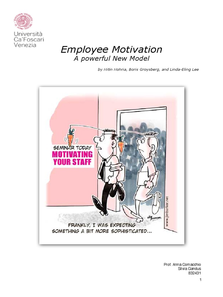 Employee Motivation A Powerful Model PDF | PDF | Motivation | Motivational