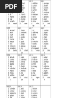 Level B: Unit 1 Vocabulary Answers | PDF