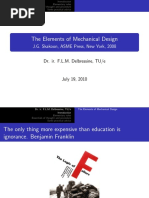 Elements of Mechanical Design Overview | PDF