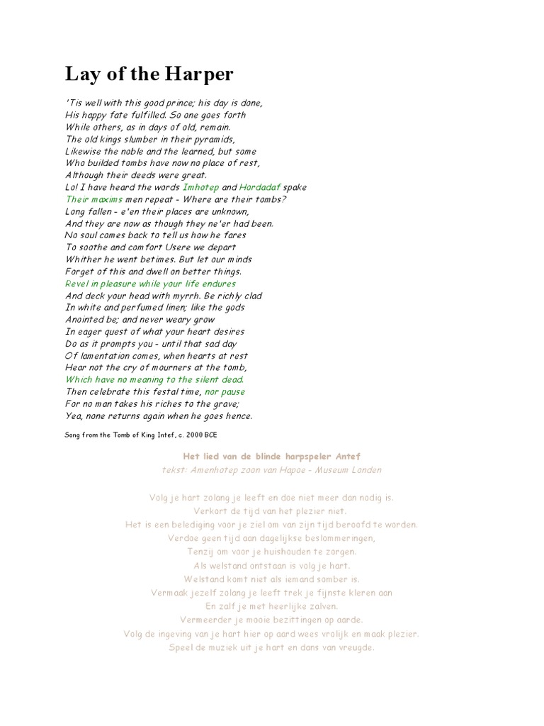 Lay of The Harper | PDF