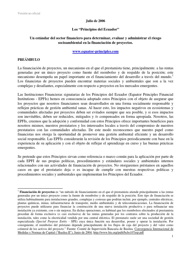 Equator Principles PDF | PDF