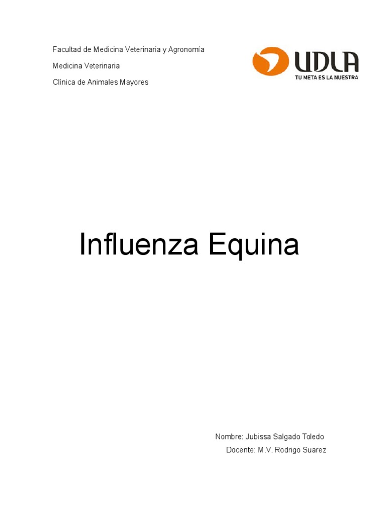 Influenza Equina | PDF | Influenza | Virus