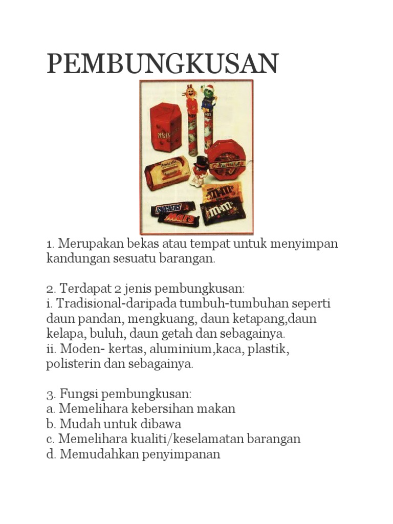 PEMBUNGKUSAN | PDF