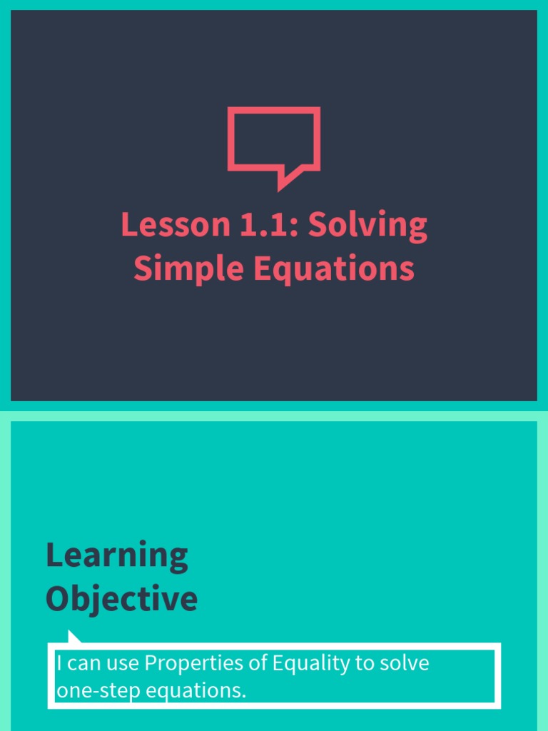 Pre-Algebra - Lesson 1 1 | PDF