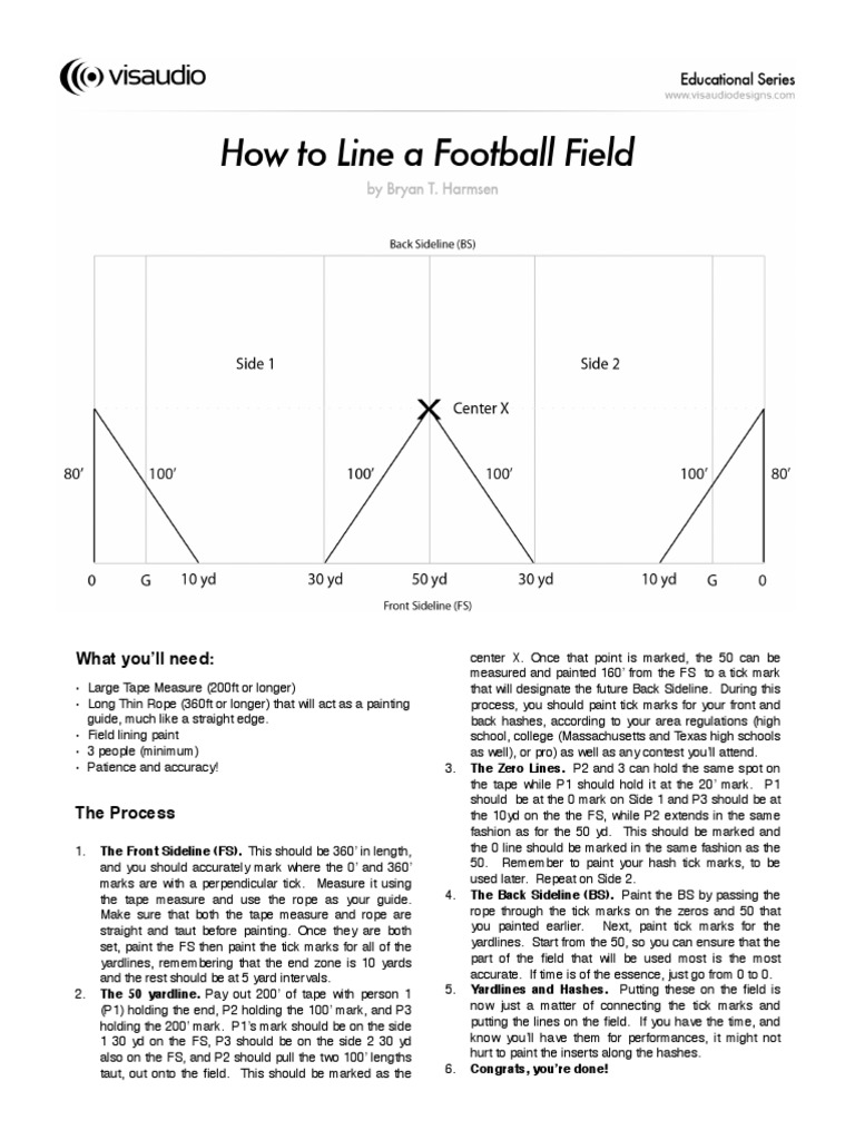 Soccer and Football Field Lining Guide | PDF