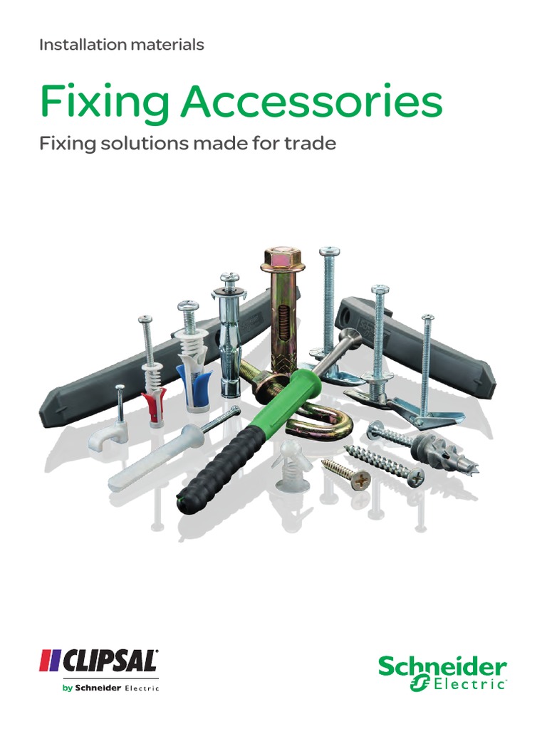 Fixing Accessories - Scheider Electric | PDF | Drywall | Screw