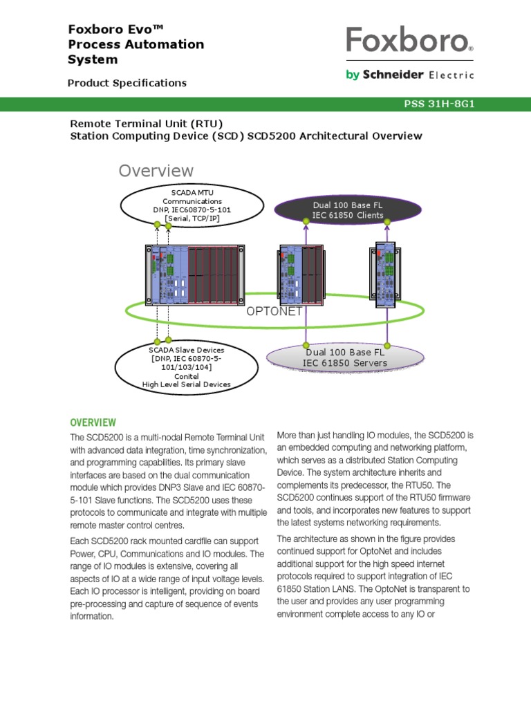 Remote Terminal Unit (RTU) | PDF | Input/Output | Scada