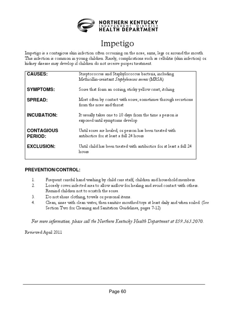 Impetigo | PDF