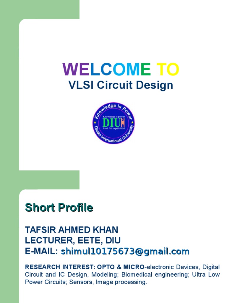 Intro - Vlsi Circuit Design | PDF | Very Large Scale Integration ...