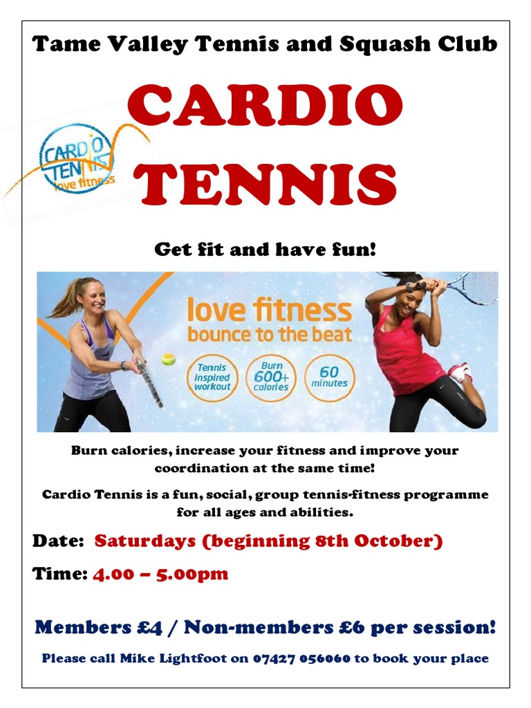 Cardio Tennis Poster
