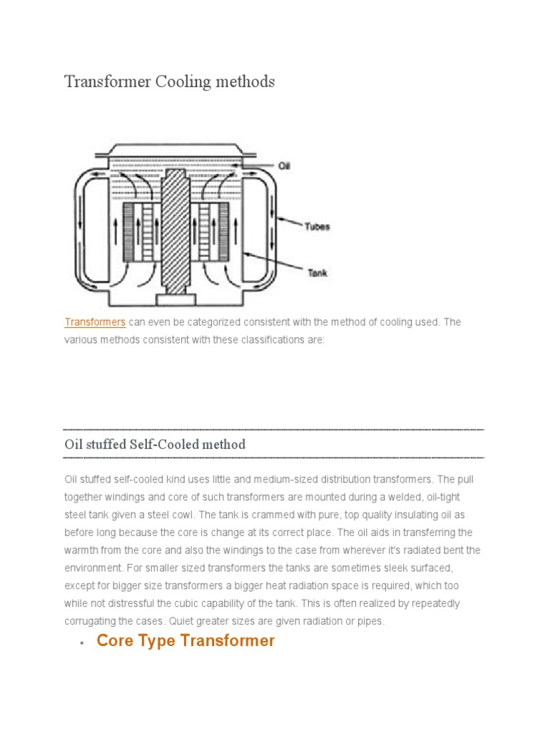 Transformer Cooling Methods and Losses | PDF | Transformer | Electric ...