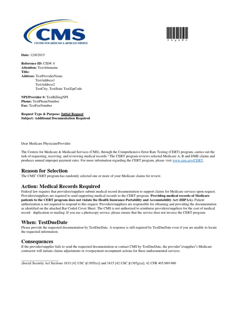 ADR Letter Sample - Part - A - Initial | PDF | Medical Record ...