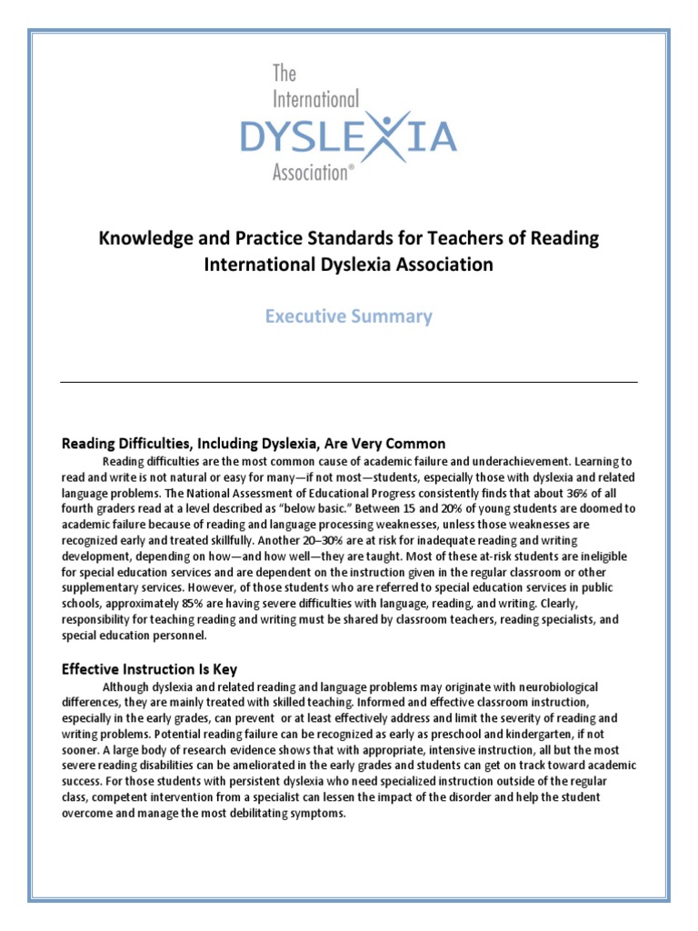 Ida Knowledge And Practice Standards For Teaching Of Reading Download