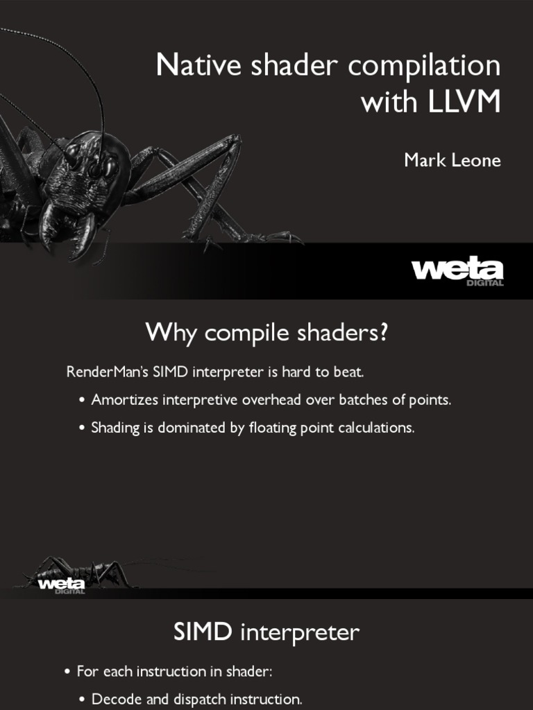 Native Shader Compilation With LLVM PDF | PDF | Parallel Computing | Graphics Processing Unit