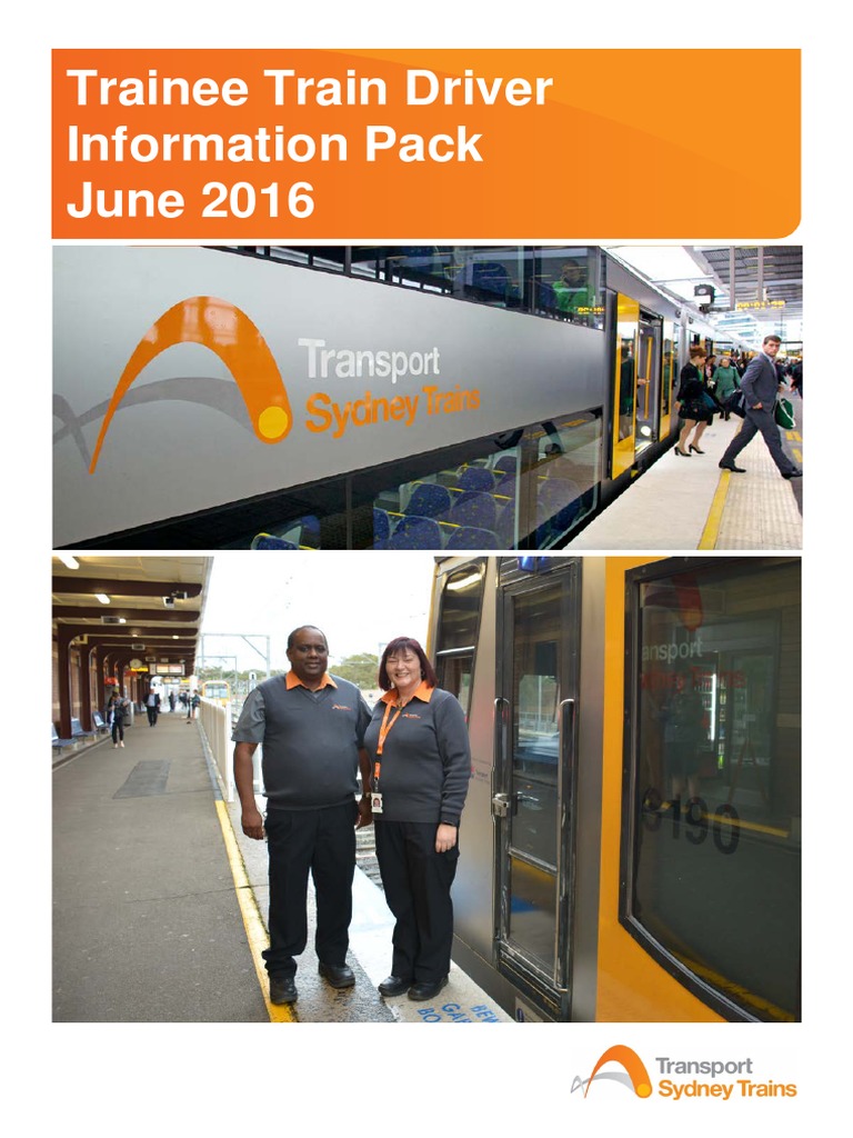 00004ICY - Trainee Train Driver - Information Pack | PDF | Physical ...