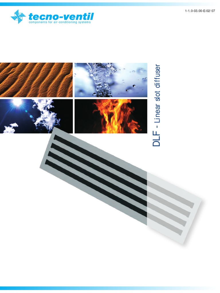 DLF Linear Slot Diffuser | PDF | Hvac | Heat Transfer