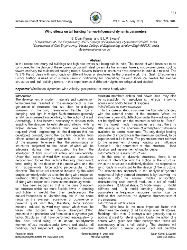 Wind Load Pdf Wind Speed Wound